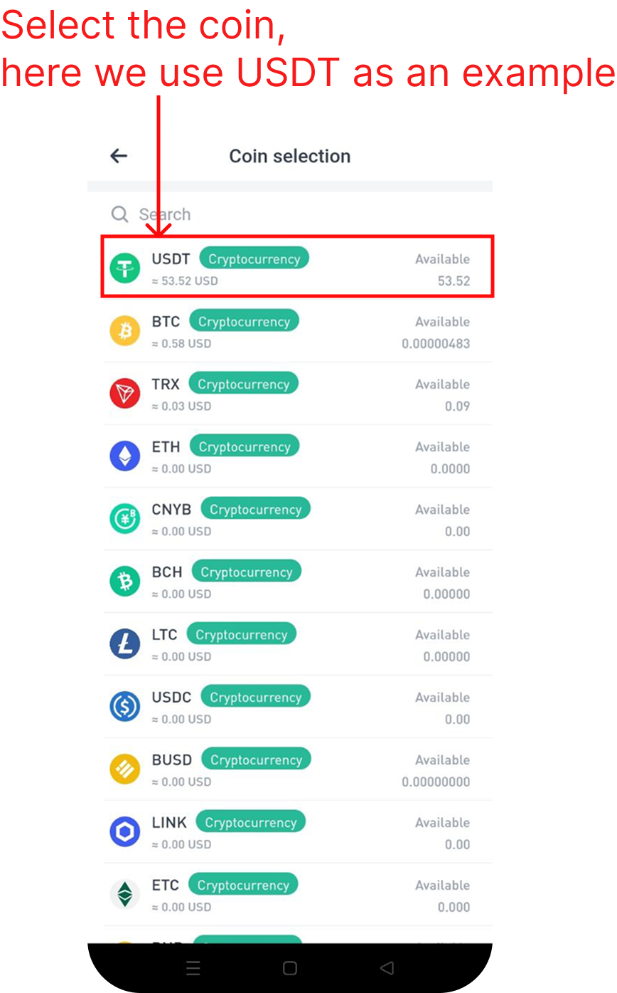 How to Deposit/Receive Digital Currency (APP) – 币久
